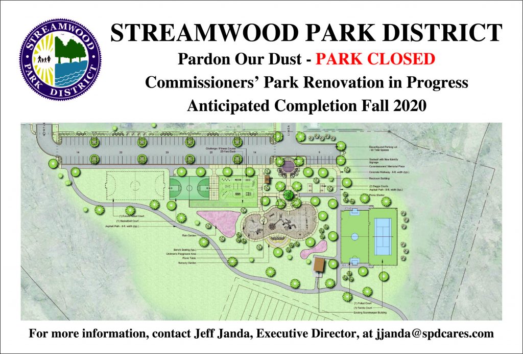 Commissioners’ Park Renovations Underway | Streamwood Park District